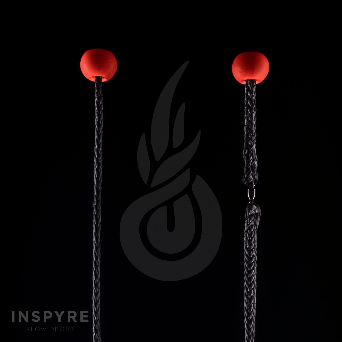 Fire Poi (with quicklink hardware) – Inspyre Flow Props